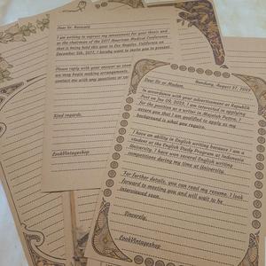 Jual KERTAS SURAT VINTAGE - BORDER SURAT KRAFT - 150 GSM - Kota ...
