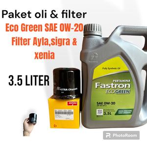 Jual Paket Ganti Oli mesin dan Filter,Fastron Eco Green SAE 0W-20 ...