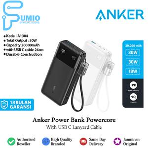 Jual Anker A1384 Powerbank Powercore 20000mAh Power Bank Built ini USB ...