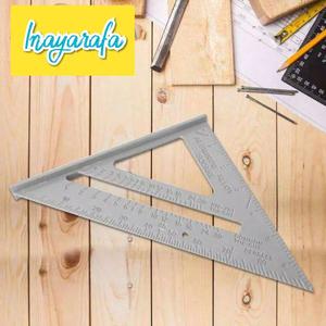 Jual Penggaris Segitiga Mistar Aluminium Sudut Siku Triangle Ruller ...