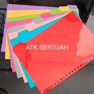 Jual rr_ B5 PEMBATAS FILE DIVIDER PLASTIK ISI 8 - Kota Bekasi - Davinat ...