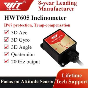 Promo WitMotion Military-Grade Inclinometer HWT605 High-Precision Angular Sensor Accelerometer ...