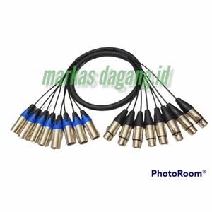 Jual WAJIB GOSEND! Snake Kabel isi 8 Komplit + Konektor Jack XLR Male ...