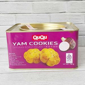 Jual Ququ Yam Cookies Biskuit Kue Talas / Keladi Vegetarian Vegan 4389 ...