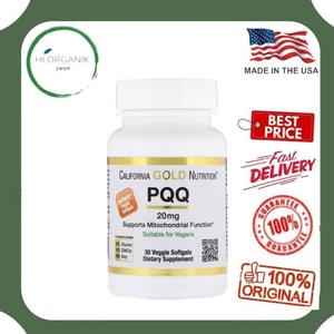 Jual New California Gold Nutrition Pqq 20 Mg 30 Caps / Cgn Pqq 20 Mg ...