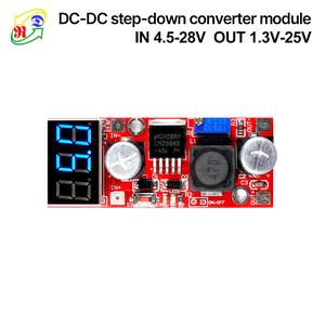 Jual LM2596 DC-DC Adjustable Step-Down Power Supply Module buck converter LED display Voltmeter ...