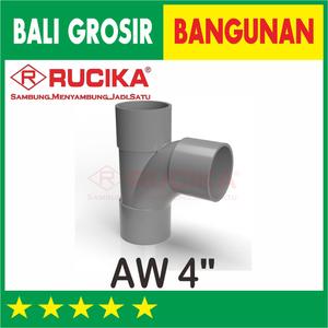 Jual 4" Ty Tee Y 90 Aw Tebal Large Radius Tee Fitting Pipa Pvc Rucika ...