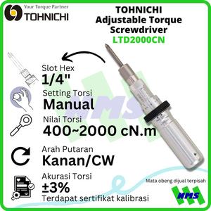 Jual Obeng Torsi LTD2000CN 400-2000cNm TOHNICHI Torque Screwdriver Best ...