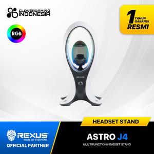 Jual Rexus J4 Astro Headset Stand with Speaker RGB LED Dual Connection ...