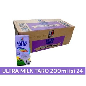 Jual Depo Susu ULTRA MILK TARO 200ml 1 Dus isi 24 Kotak - 1/2 Dus isi ...