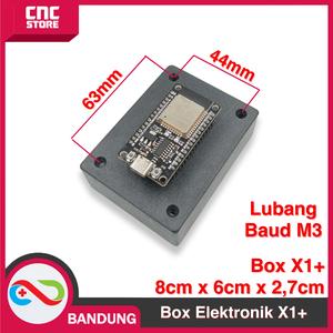 Jual BOX ELEKTRONIK X1 PLUS KOTAK RANGKAIAN 8x6x2.7mm CASING BLACK BOX ...