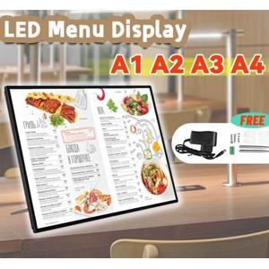 Jual LED Cafe Menu Board/LED Sign board/Slim Light Box/LED Light Box ...
