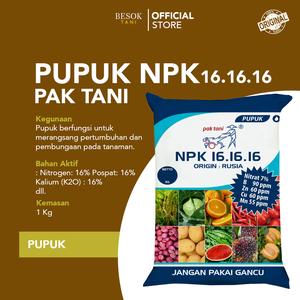 Jual PUPUK NPK PAK TANI 16-16-16 BIRU 1 Kg | Pupuk Kemasan Pabrik ...