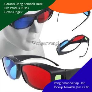 Jual Kacamata 3D Frame Plastik kaca mata 3 dimensi H2 Black - Jakarta ...