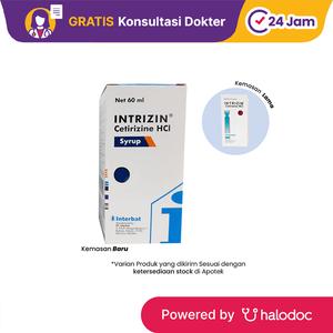 Jual Intrizin Sirup 60 ml - Obat Alergi - Halodoc - Kota Tangerang ...