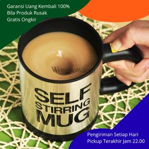 Jual Gelas Mug Pengaduk Otomatis Jus Coffe Aesthetic Stainless ...