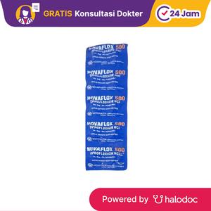 Jual Novaflox 500 mg 10 Kaplet - Antibiotik - Halodoc - Kab. Badung ...