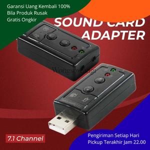 Promo USB Sound Card Untuk Pengganti Soundcard di Laptop atau Komputer ...