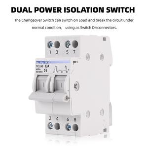 Jual (PROMO) 2P 40A 63A MTS Dual Power Manual Transfer Isolating Switch ...