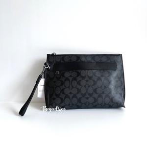 Jual GRAB-GOJEK Carryall Pouch in Signature Charcoal Black/Men's Pouch ...