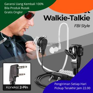 Promo Headset HT WLN FBI Tube Spiral paspampres WLAN Earphone Walkie ...