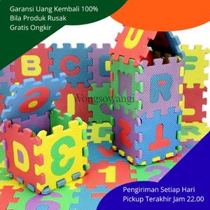 Jual Karpet Puzzle Angka Huruf Anak 36 PCS Foam Alfabet Edukasi ...