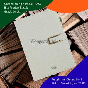 Jual Buku Agenda Catatan Kerja Binder Map Cover Kulit Kertas A5 - Gray ...