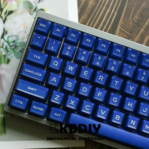 Jual KBDiy 135 Keys PBT Klein Blue Keycaps Custom Translucent Keycap ...