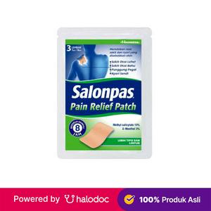 Jual Salonpas Pain Relief Patch 3 Lembar - Nyeri Otot - Halodoc - Kota ...