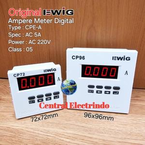 Jual Ampere Meter Digital EWIG Type CPE-A 1 Baris Indikator AC 220V ...