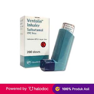 Jual Ventolin Inhaler 100 mcg 200 Doses - Obat Asma Inhaler - Halodoc ...