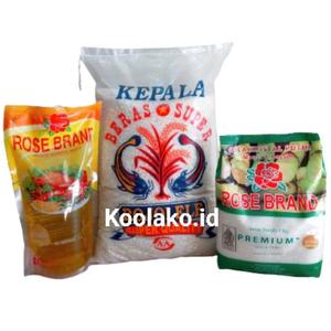 Jual SEMBAKO - Paket Sembako Beras 5 kg minyak 1 liter Gula 1 kg ...