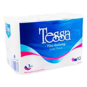Jual Tissue Tessa Toilet 12 roll 3 ply 300 Sheets - Jakarta Barat ...