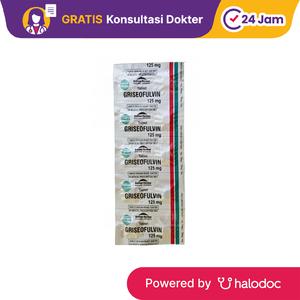 Jual Griseofulvin 125mg 10 Tablet - Obat Antijamur - Halodoc - Kab ...