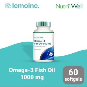 Jual Nutriwell Nutri Well Omega 3 Fish Oil 1000mg Penurun Kolesterol ...