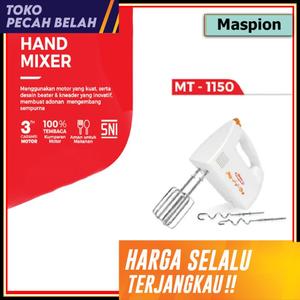 Jual Maspion Hand Mixer MT 1150 MT-1150 Pencampur Pengaduk Adonan Kue ...