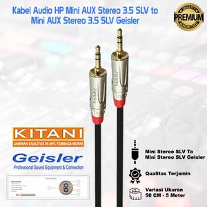 Jual Kabel Audio HP 1x Mini AUX Stereo 3.5 SLV to 1x Mini AUX Stereo 3. ...