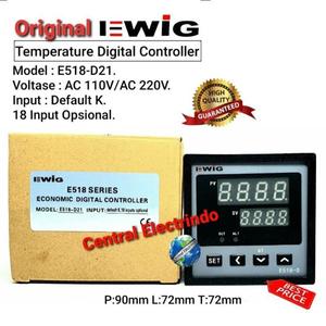 Jual Temperature Controller/Thermo Control Digital E518-D21 72x72mm ...