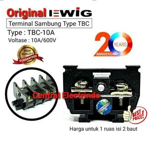 Jual NEW Terminal Block Blok TBC-10A Din Rail EWIG. - Kota Tangerang ...