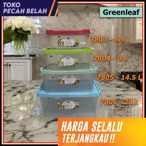 Jual Q Seven Box Container 5,5 Liter (Kotak Serbaguna) 7803 Green Leaf ...