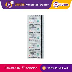 Jual Propylthiouracil (Ptu) 100 mg 10 Tablet - Obat Tiroid - Halodoc ...