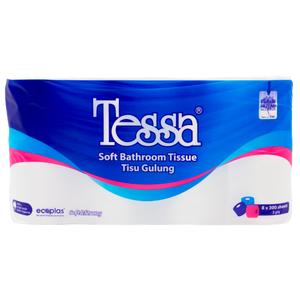 Jual Tissue Toilet Tessa 8 Roll 3 ply Premium Soft Tissue Bathroom ...
