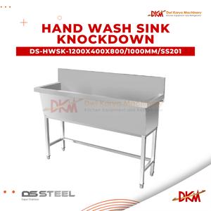 Jual DS STEEL Hand Wash Sink Knockdown ukuran 1200x400x800/1000MM ...