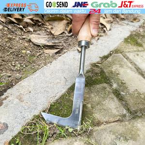 Jual Cengkrong Pencabut Rumput Liar Bahan Baja Gagang Kayu Multifungsi ...
