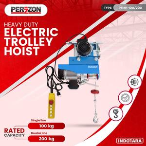 Jual PROMO Perzzon Electric Trolley Hoist Dengan Berbagai Kapasitas Angkut - Kota Tangerang ...