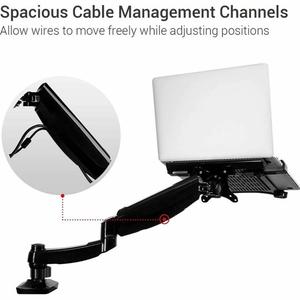 Jual Bracket Laptop Arm Full Motion Desk Clamp, Stand Laptop Adjustable ...