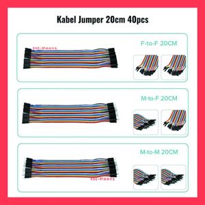 Jual 40pcs Kabel Jumper Dupont Line 20cm Breadboard Cable Arduino Wire ...