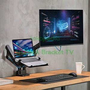 Jual Bracket laptop dan monitor arm jepit meja full motion stand desk ...