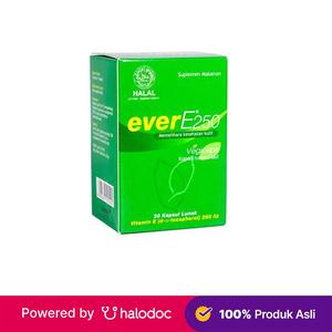 Jual Ever E 250 IU 30 Kapsul - Vitamin & Suplemen A,B & E - Halodoc ...