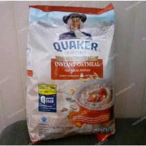 Jual Quaker Oat instant Oatmeal 1.2 Kg (kemasan baru) EXP Bln 7 tahun ...